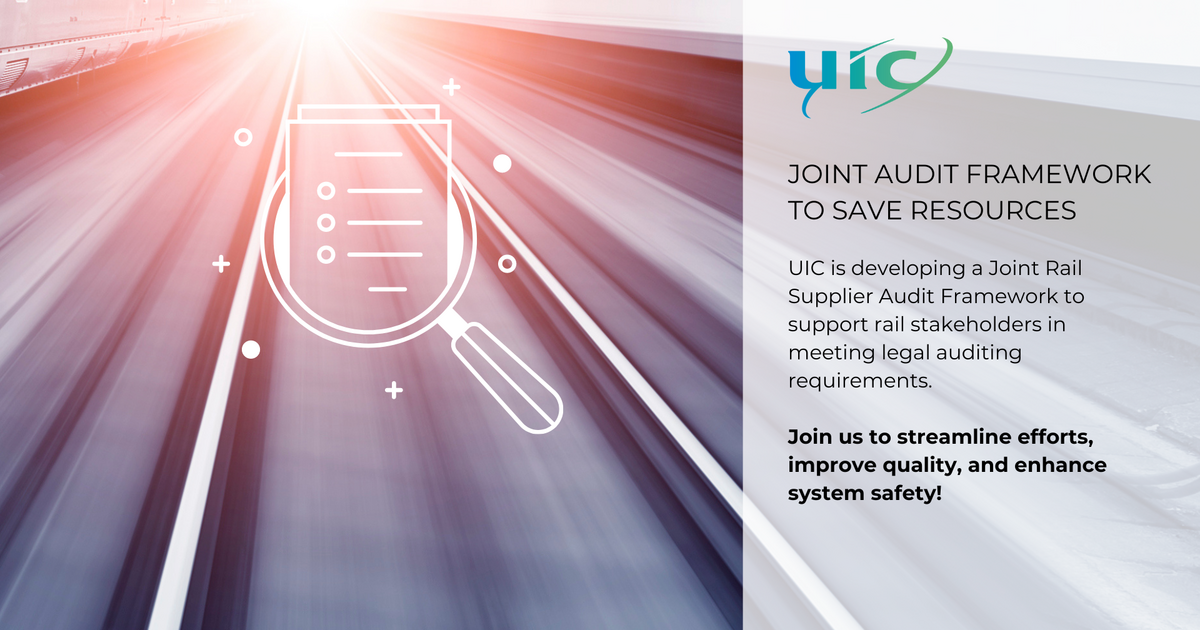 Joint Audit Framework | UIC - International union of railways | Events